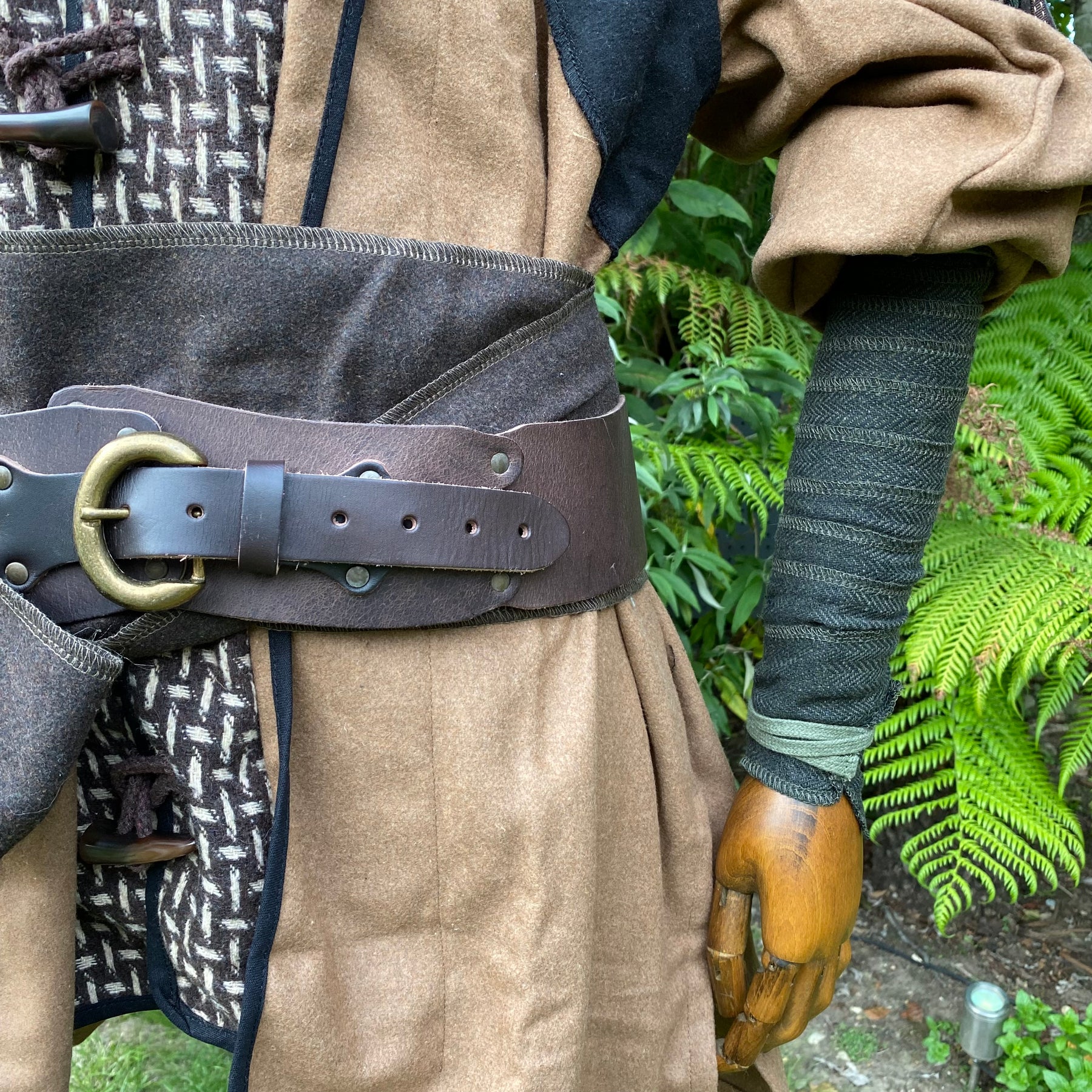 LARP Arm Wraps (Green Herringbone) from £22 | LARP Costumes