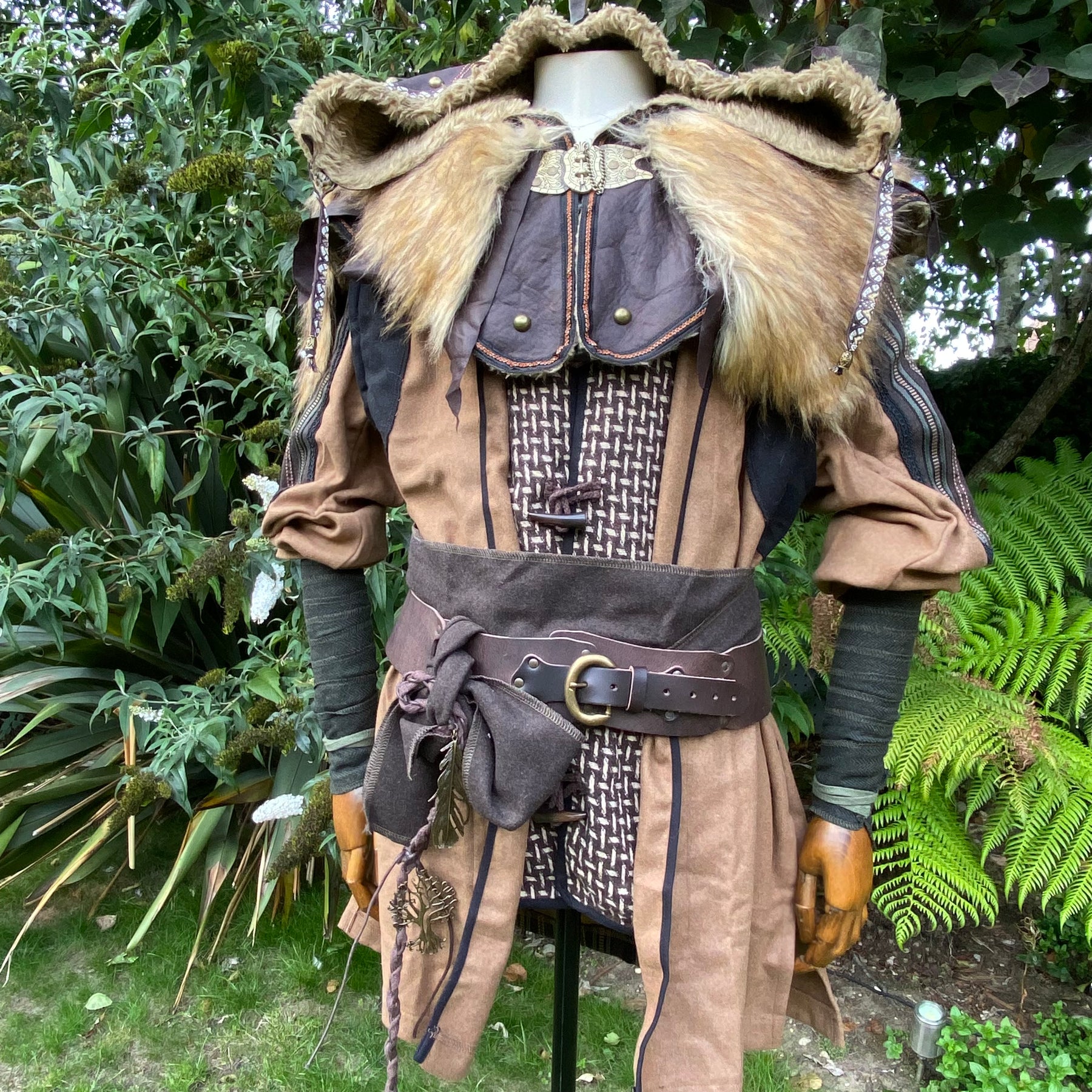 LARP Arm Wraps (Green Herringbone) from £22 | LARP Costumes