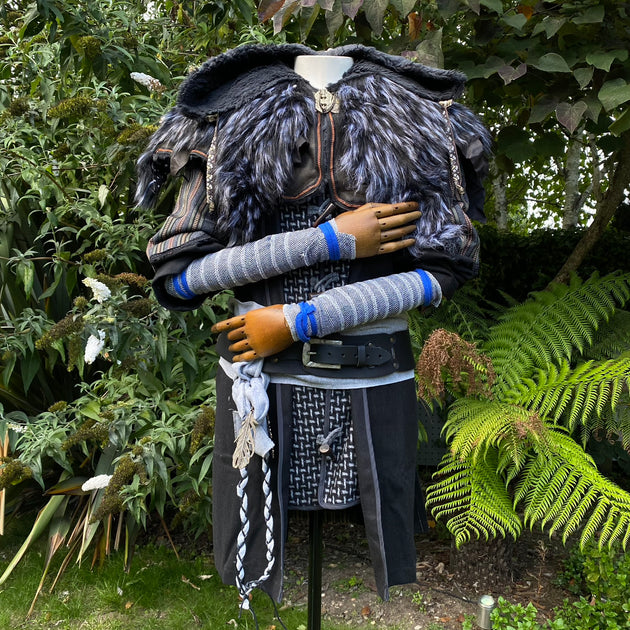 LARP Arm Wraps (Blue Herringbone) from £22 | LARP Costumes
